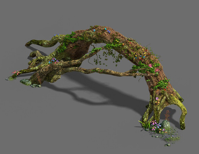 ArtStation - Western Sichuan River - Tree Arch | Game Assets