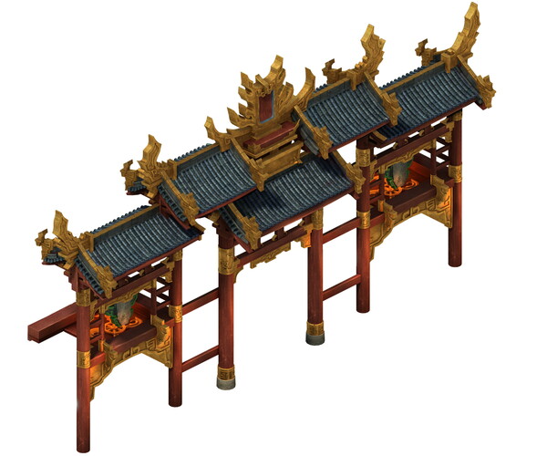 ArtStation - Large wooden arch | Game Assets