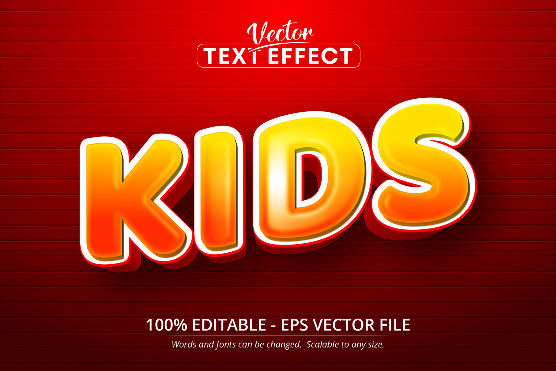 ArtStation - Kids text, cartoon style editable text effect | Artworks