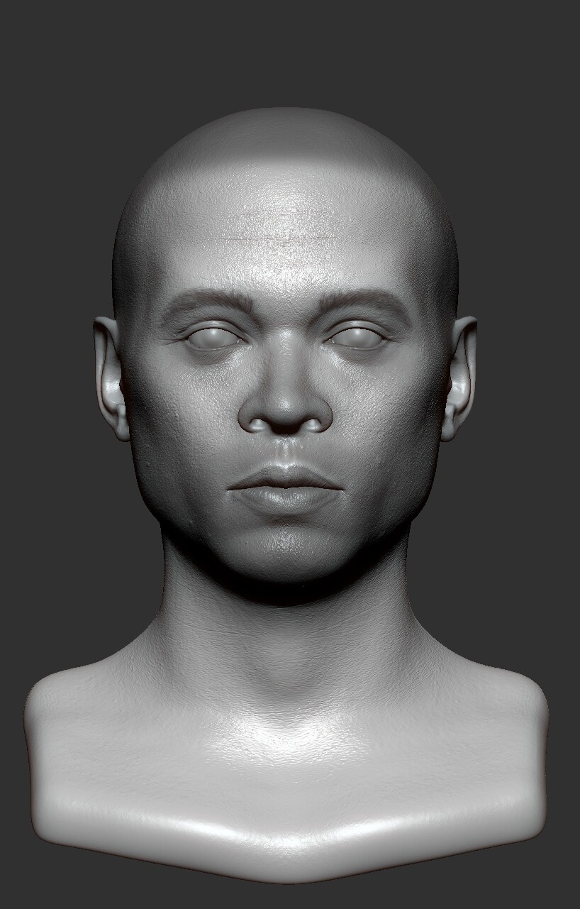 ArtStation - Man Head Base mesh 3D model | Game Assets