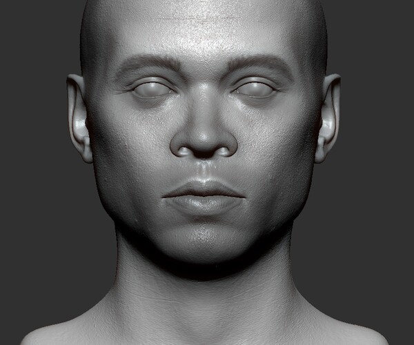 ArtStation - Man Head Base mesh 3D model | Game Assets