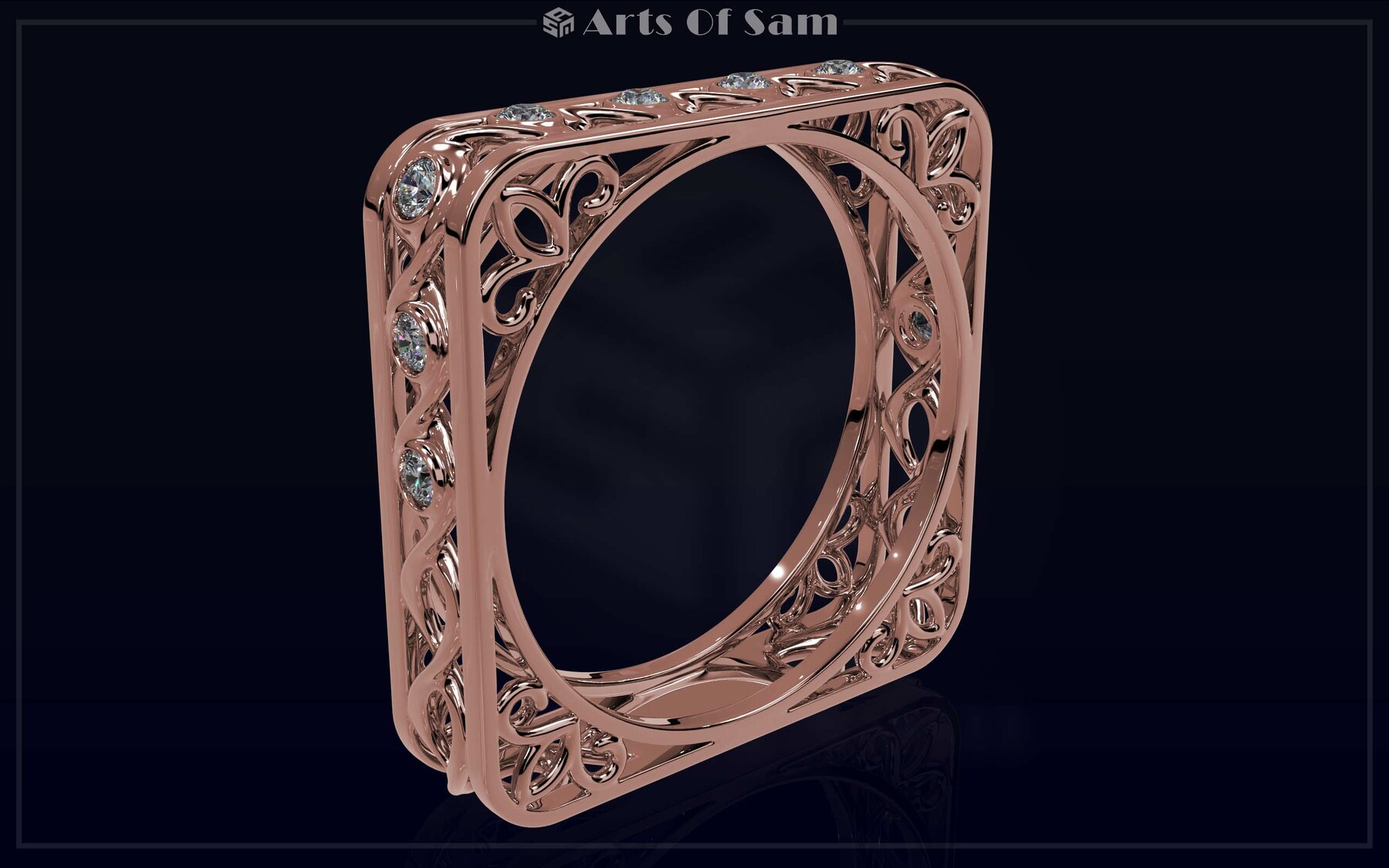 ArtStation - Creative Square Ring | Resources