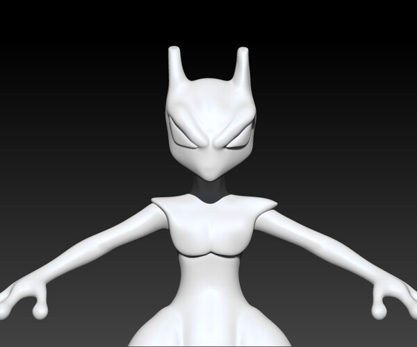 ArtStation - Mewtwo Pokemon 3d Model | Resources