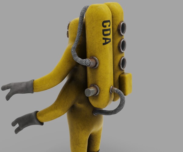 ArtStation - CDA Agent - Monster Inc 3D print model | Resources