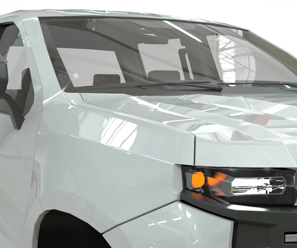 ArtStation - Chevy Silverado 2020 lowpoly concept | Game Assets