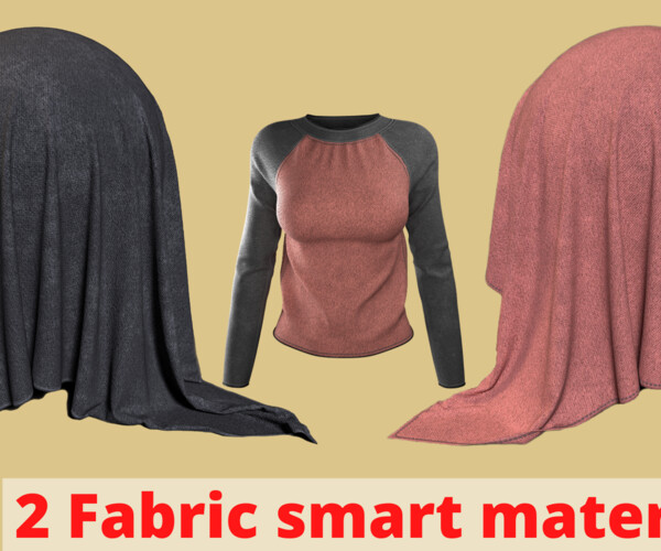 ArtStation - 2 fabric smart material : Raglan shirt | Resources