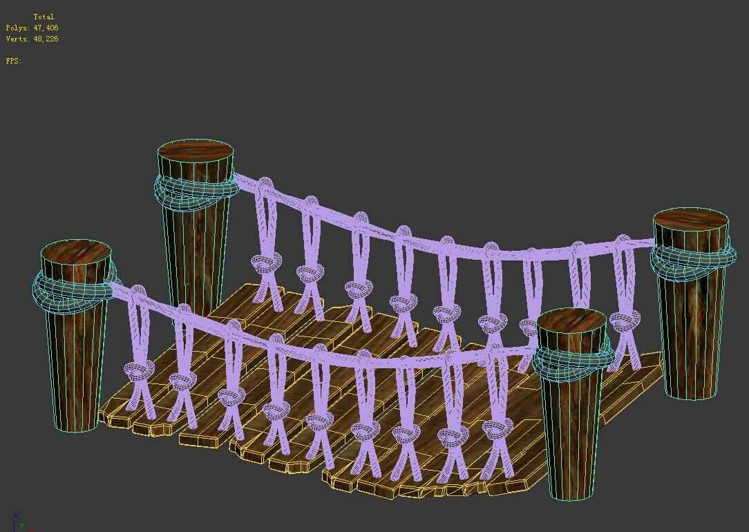 ArtStation - Vermont Ridge - rope bridge | Game Assets