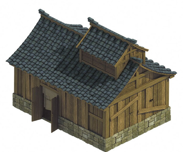 ArtStation - Heyang City - House 03 | Game Assets
