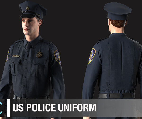 ArtStation - US Police Uniform / Marvelous Designer / Clo 3D project ...