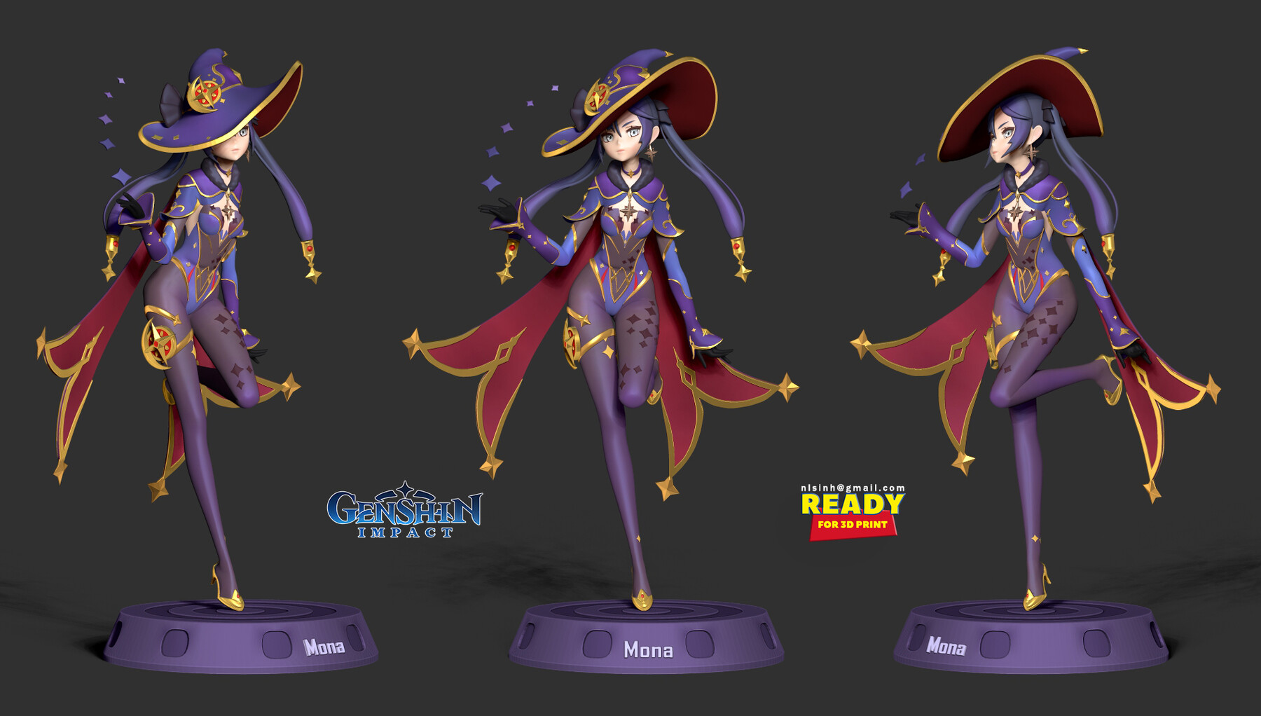 ArtStation - Mona Megistus - Genshin Impact Fanart | Resources