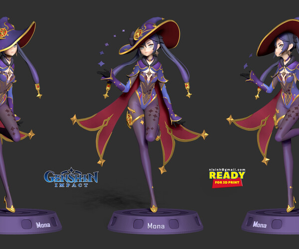 ArtStation - Mona Megistus - Genshin Impact Fanart | Resources