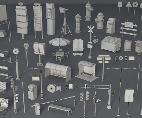 ArtStation - Street Collection 2 - 60 pieces | Resources