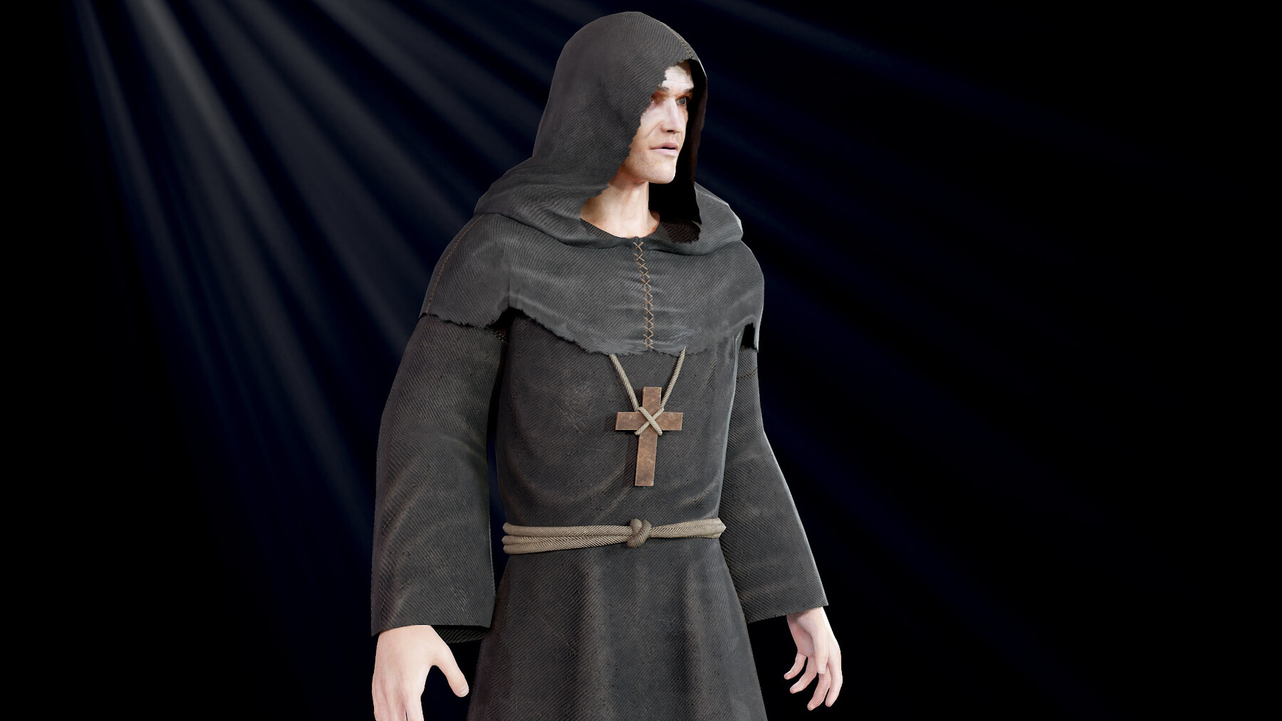 ArtStation - Medieval Monk | Game Assets