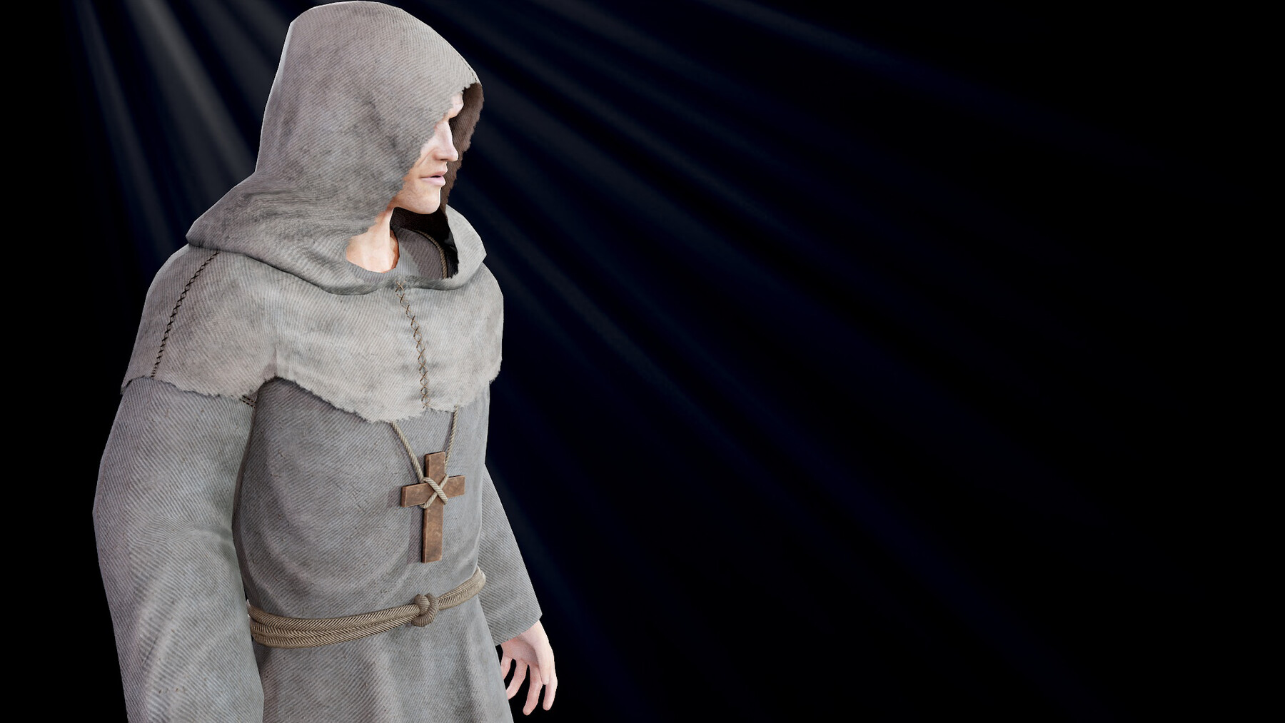 ArtStation - Medieval Monk | Game Assets