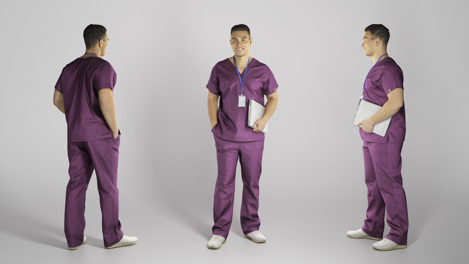 ArtStation - Handsome young doctor smiling 287 | Game Assets