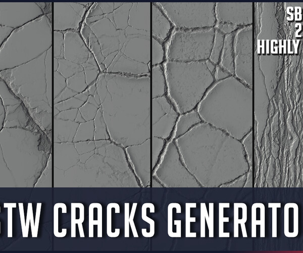ArtStation - STW Cracks Generator - Substance Designer Tool | Resources