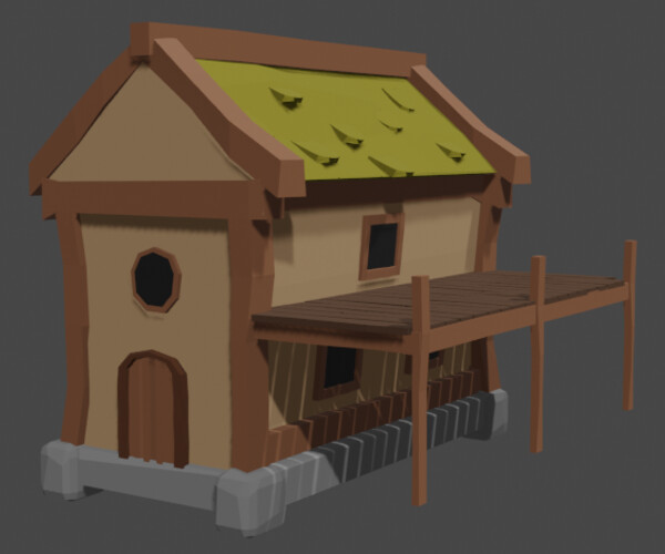 ArtStation - Low Poly Building Pack | Game Assets