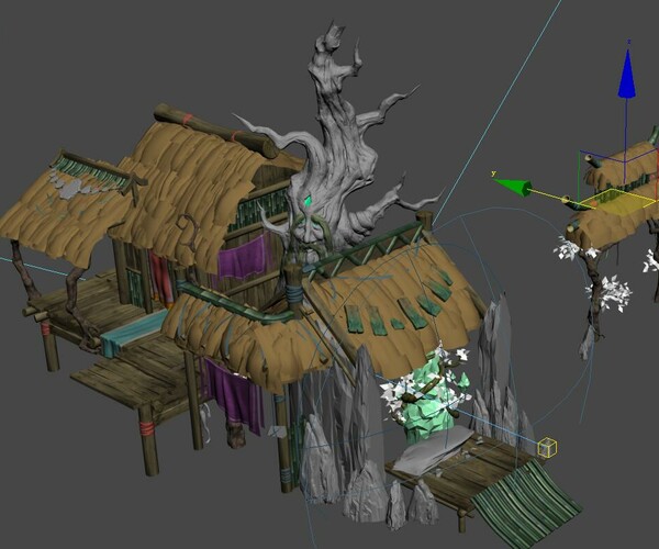 ArtStation - Wizard Forest - Tree House | Game Assets
