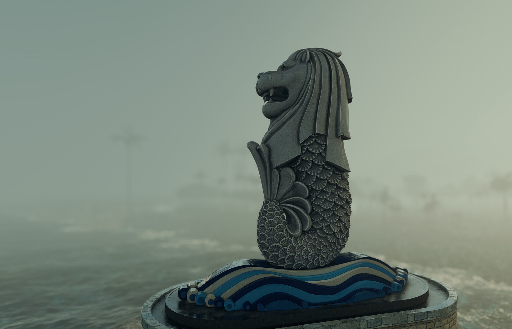 ArtStation - Merlion of Singapore 3d model | Resources