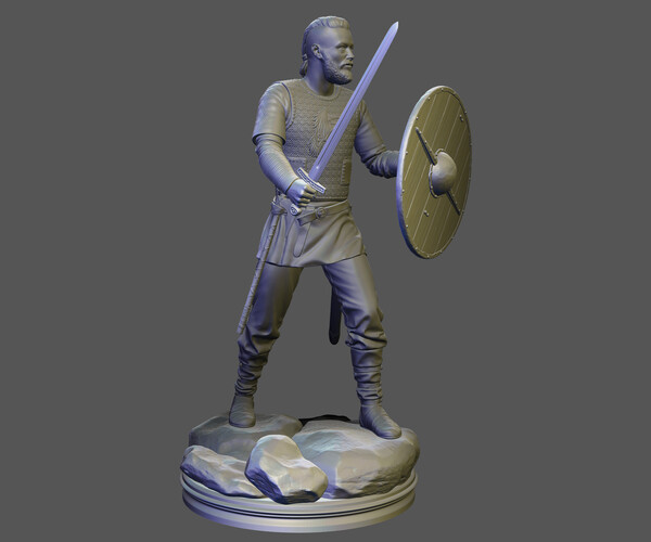 ArtStation - Ragnar Lothbrok 3D print model | Resources