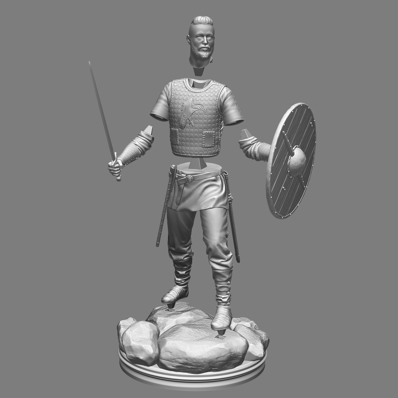 ArtStation - Ragnar Lothbrok 3D print model | Resources
