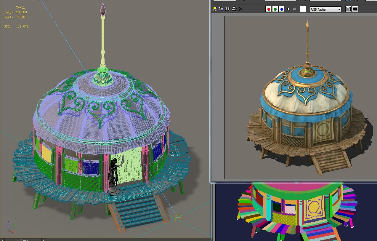 ArtStation - Grassland construction - tent 01 | Game Assets