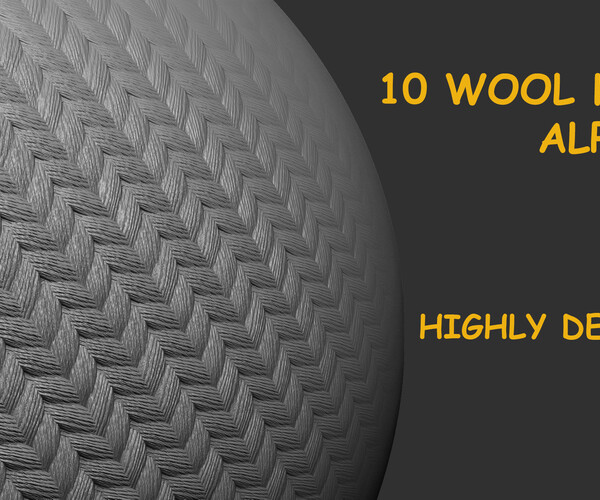 ArtStation - Wool Knit alphas | Brushes