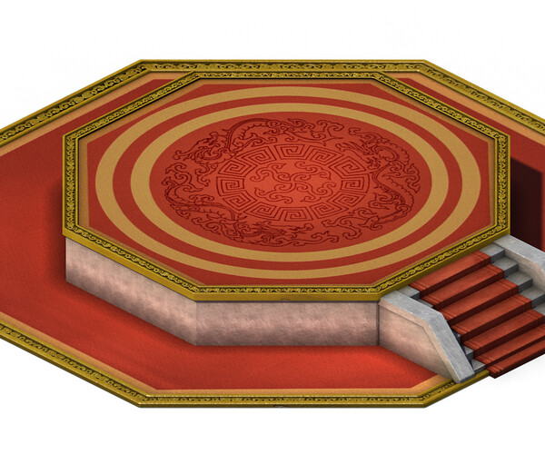 ArtStation - City - octagonal platform | Game Assets