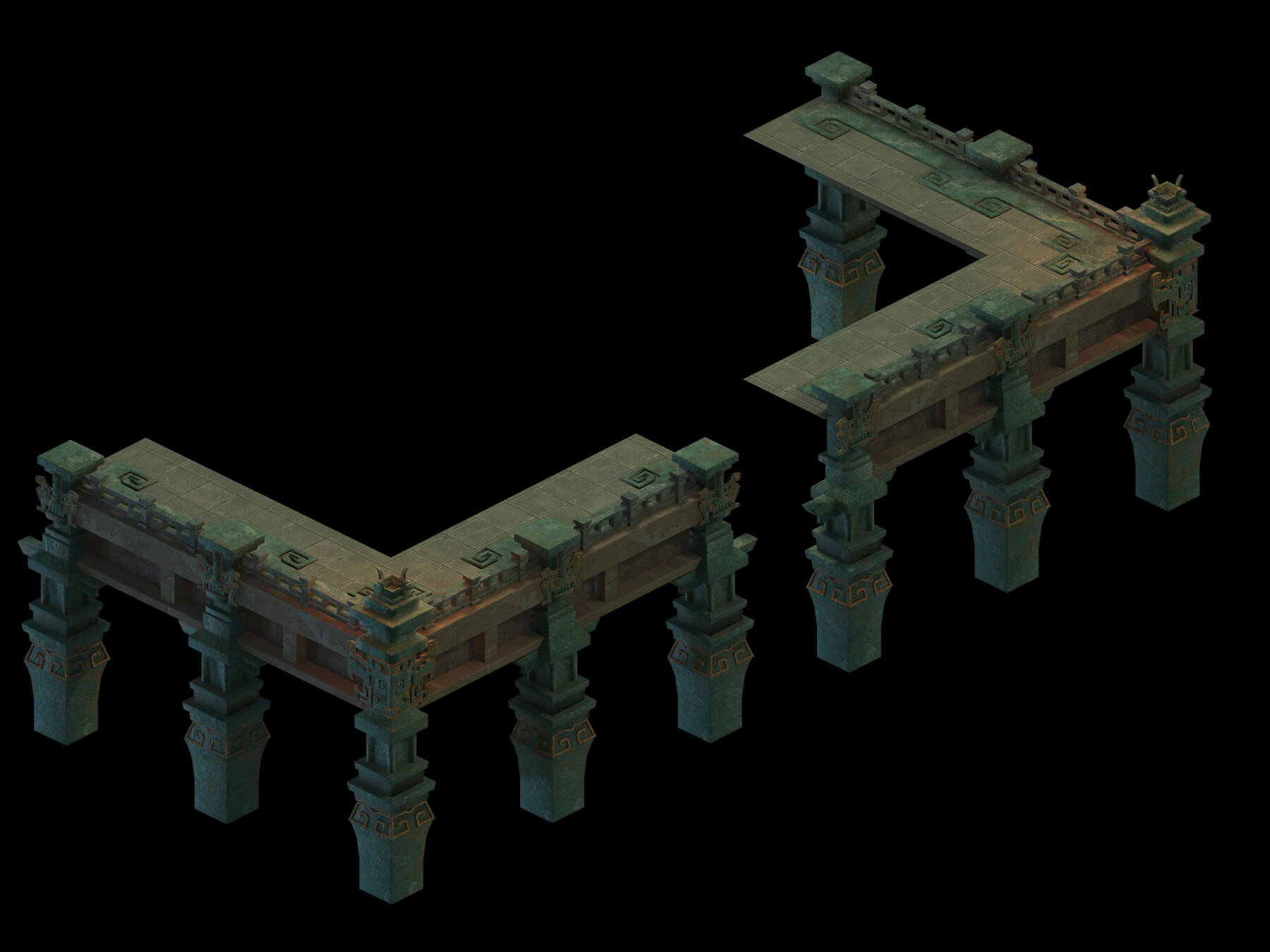 ArtStation - Game Model - Giant Palace Platform Design | Game Assets