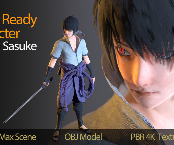 ArtStation - Game Ready Character_Uchiha Sasuke | Game Assets