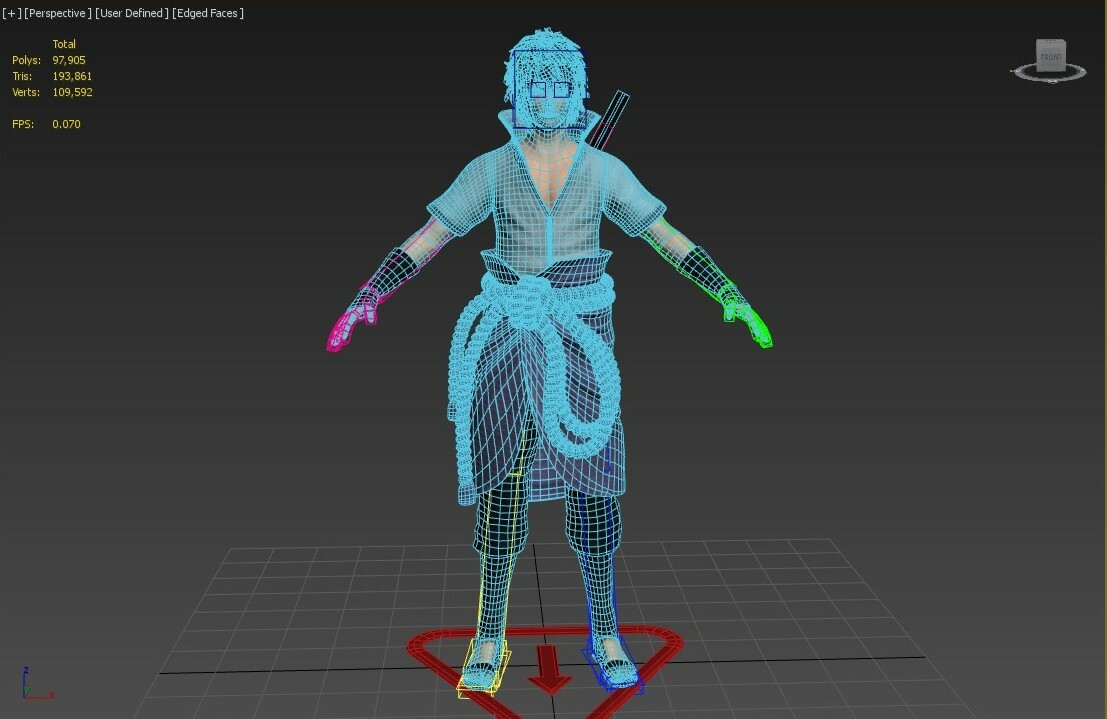 ArtStation - Game Ready Character_Uchiha Sasuke | Game Assets