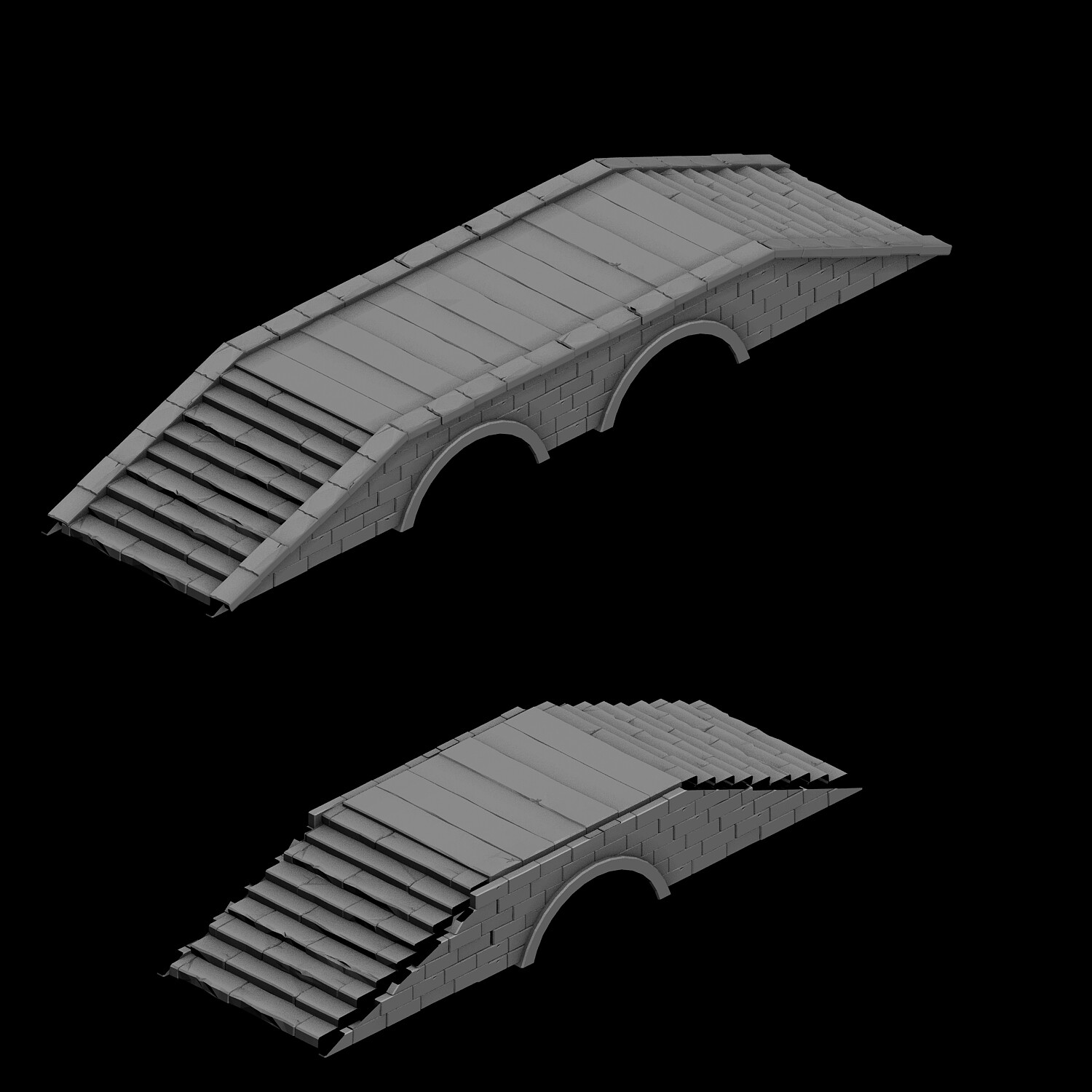 ArtStation - Ancient architecture - stone bridge | Game Assets