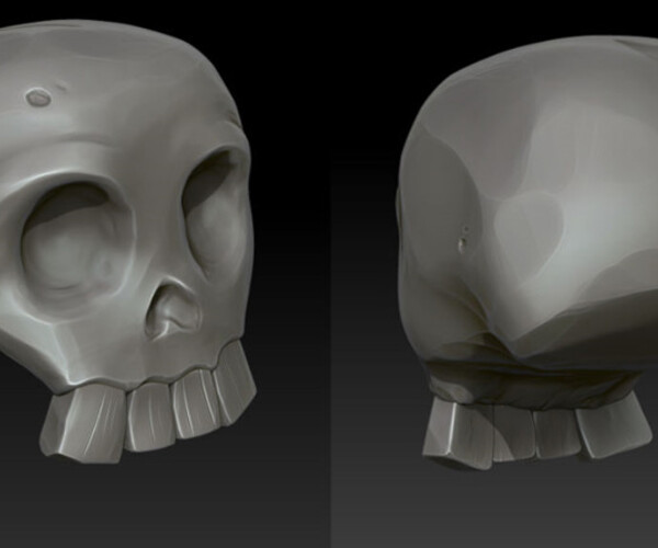 ArtStation - Skull Hi poly and Game res Asset. | Game Assets