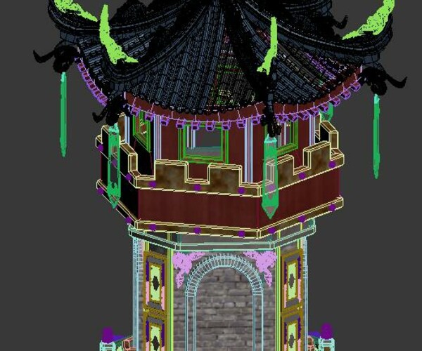 ArtStation - Building - contest ring - decorative tower | Game Assets