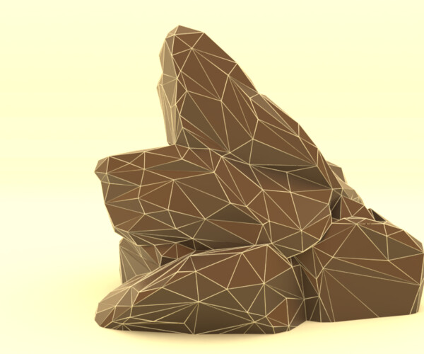 ArtStation - Low Poly Stone Mini Collection | Game Assets