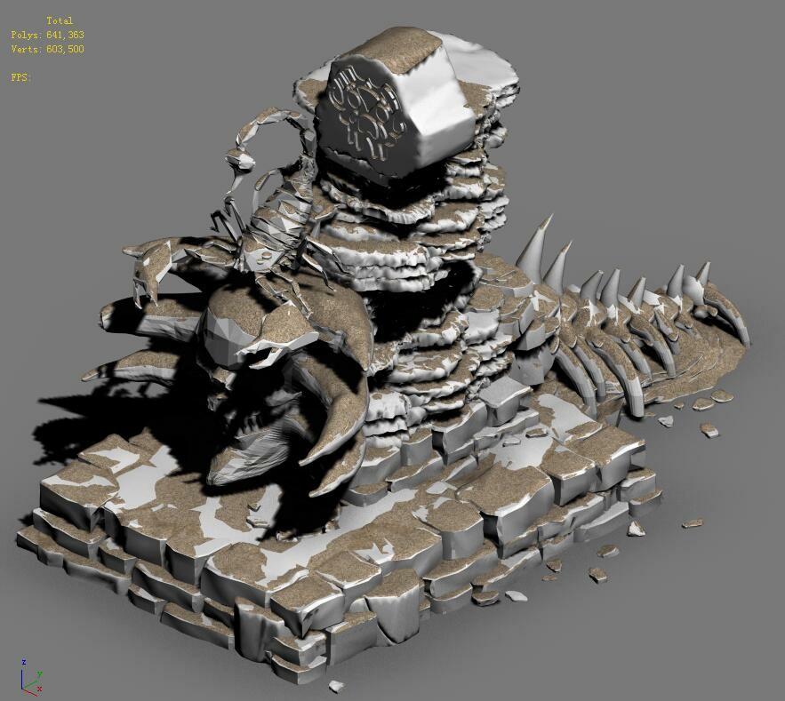 ArtStation - Desert-boss altar | Game Assets