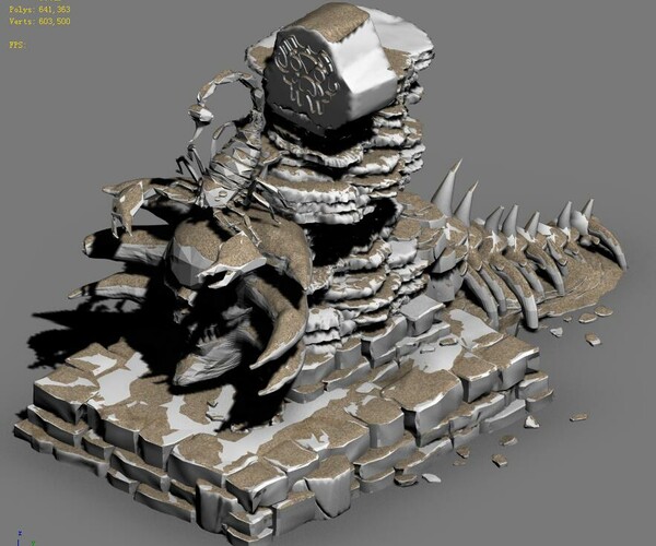 ArtStation - Desert-boss altar | Game Assets