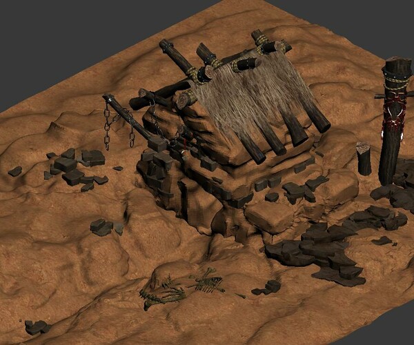 ArtStation - Desert - Monster Lair 002 | Game Assets