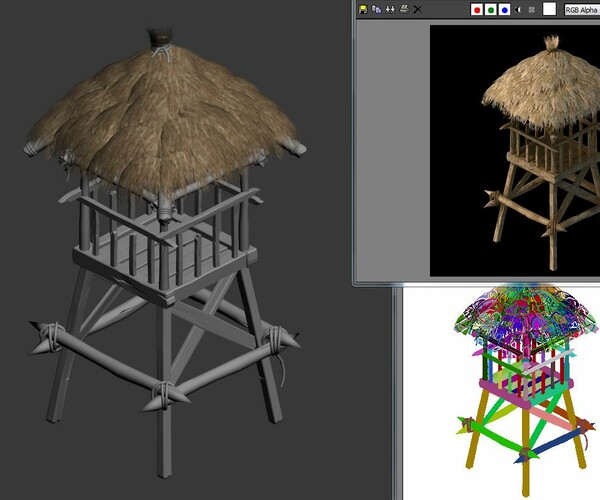 ArtStation - Cottage Tribe - Watchtower 02 | Game Assets