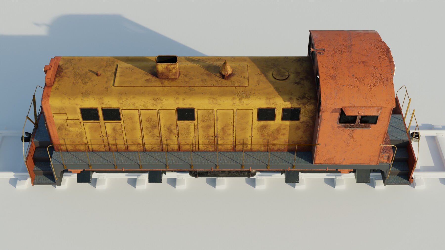 ArtStation - Diesel locomotive 3D model textures PBR 4K | Resources