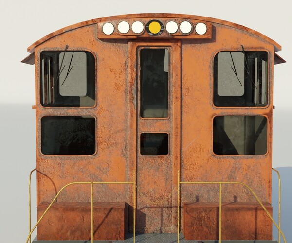 ArtStation - Diesel locomotive 3D model textures PBR 4K | Resources