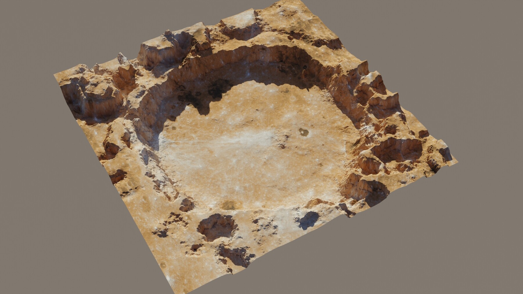 ArtStation - Crater 3D model Compete textures and materials | Resources