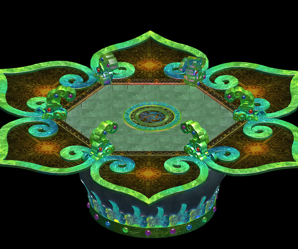 ArtStation - Religion - Altar Platform 02 | Game Assets
