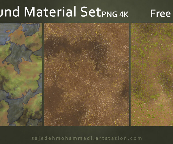 ArtStation - 3 Ground Material (Free Bundle) | Resources