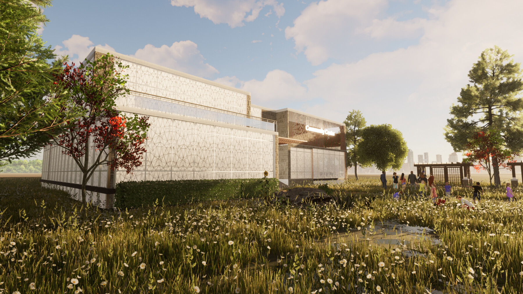 ArtStation - Revit Community center 2020 3D model | Resources