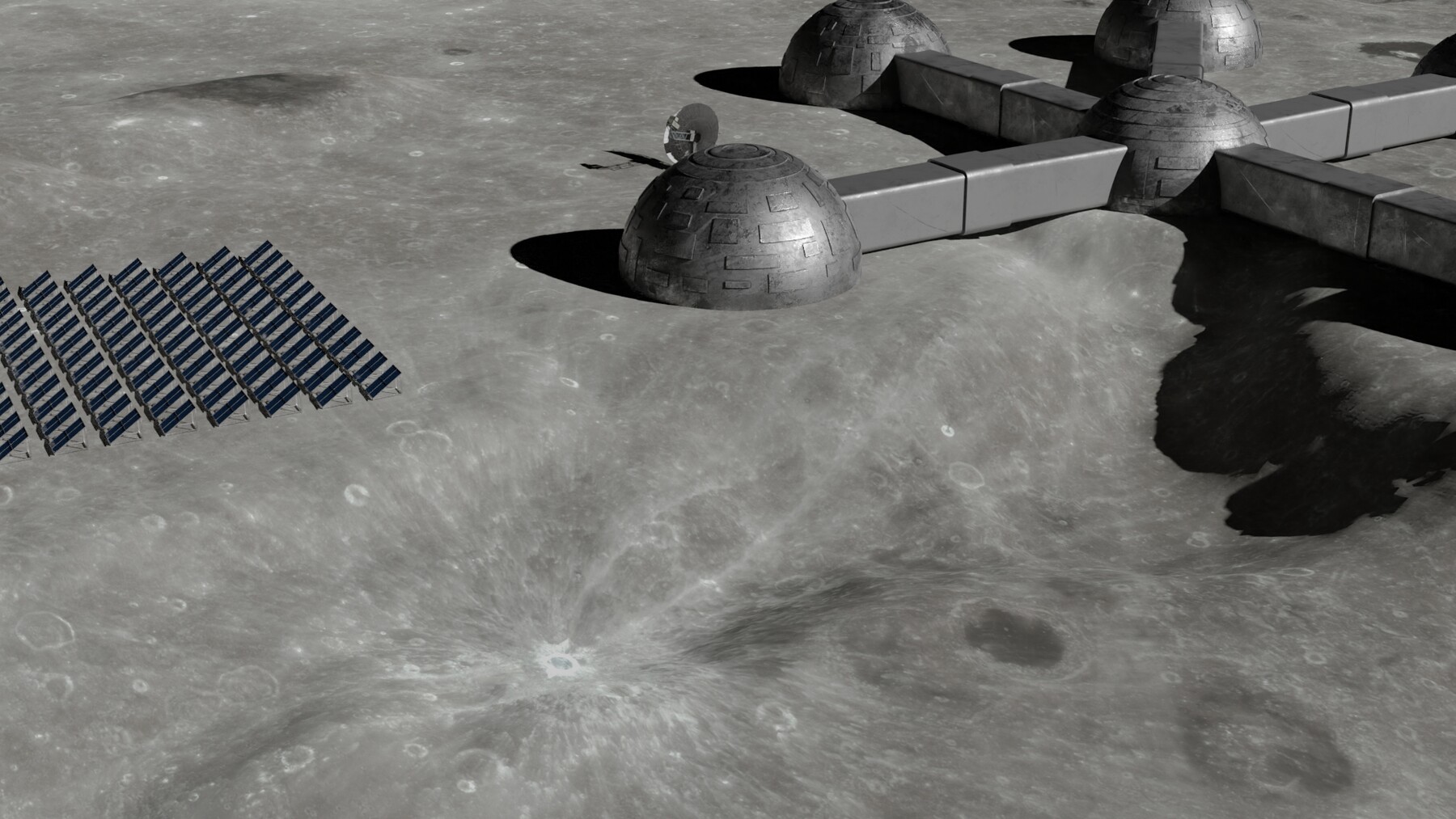 ArtStation - Moon base 3D model | Resources