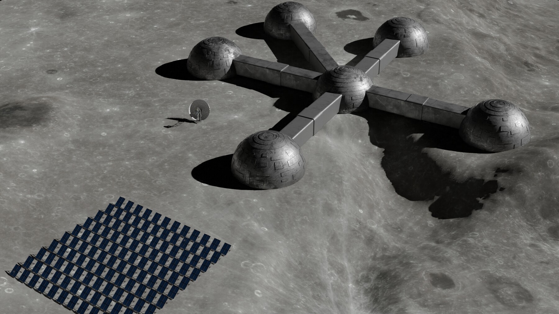 ArtStation - Moon base 3D model | Resources