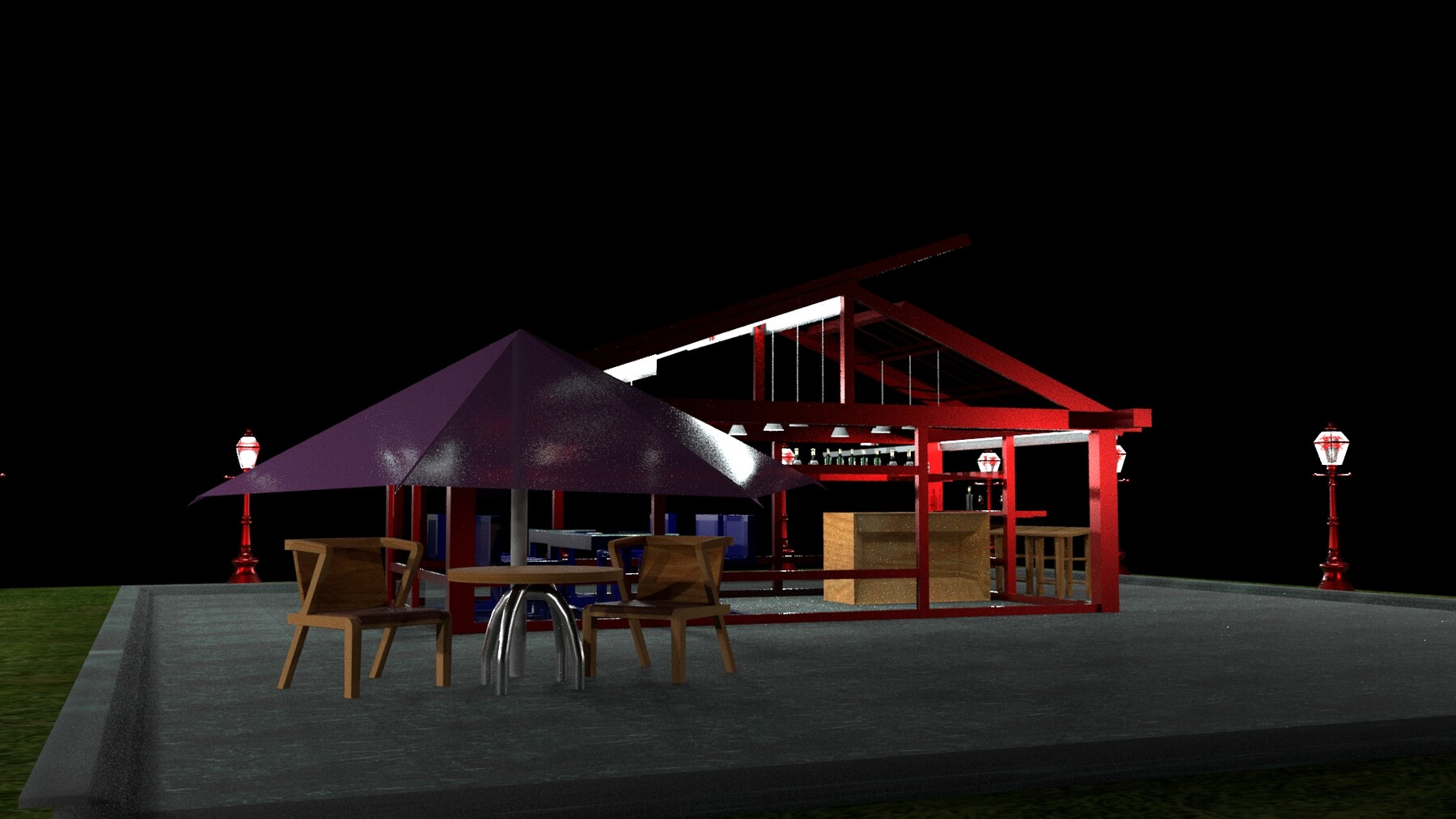 ArtStation - 3D Modern Cafe Design | Resources