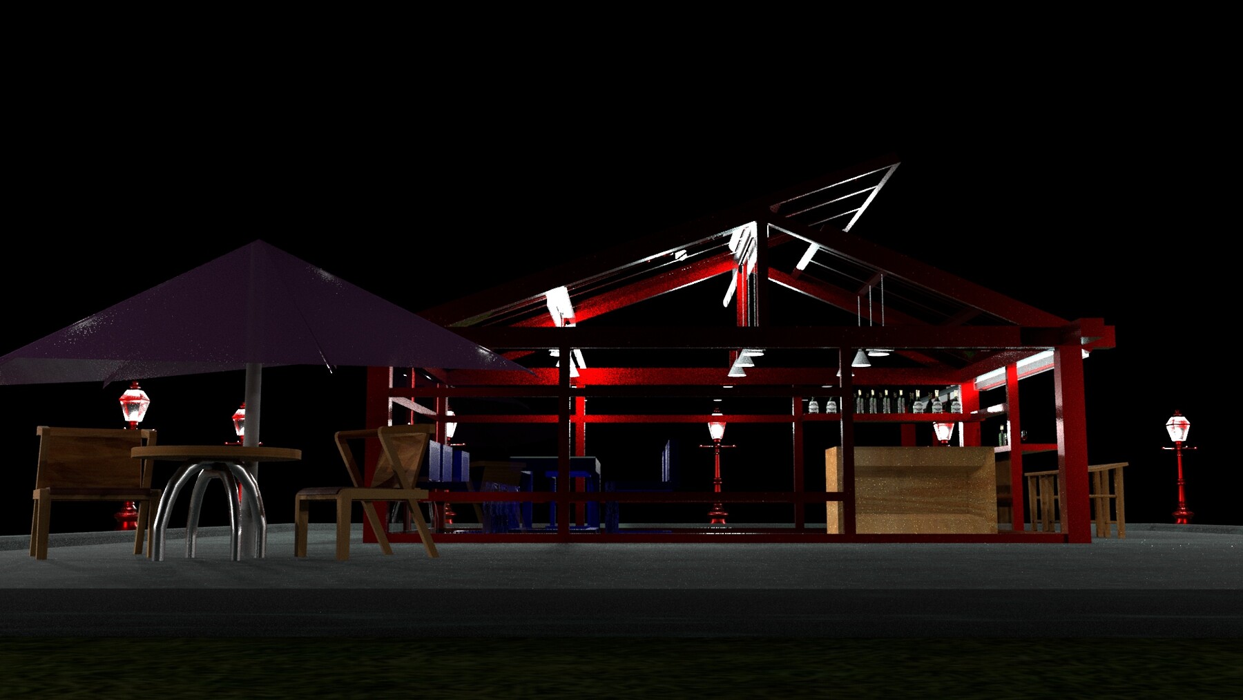 ArtStation - 3D Modern Cafe Design | Resources