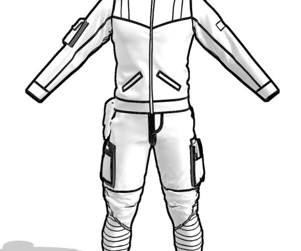 ArtStation - Police Male (jacket + pants + cap). | Resources